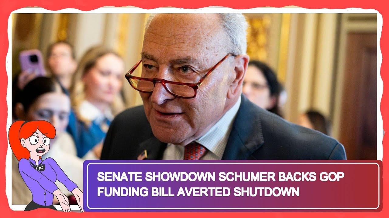 Senate Showdown Schumer Backs GOP Funding Bill Averted Shutdown - YouTube