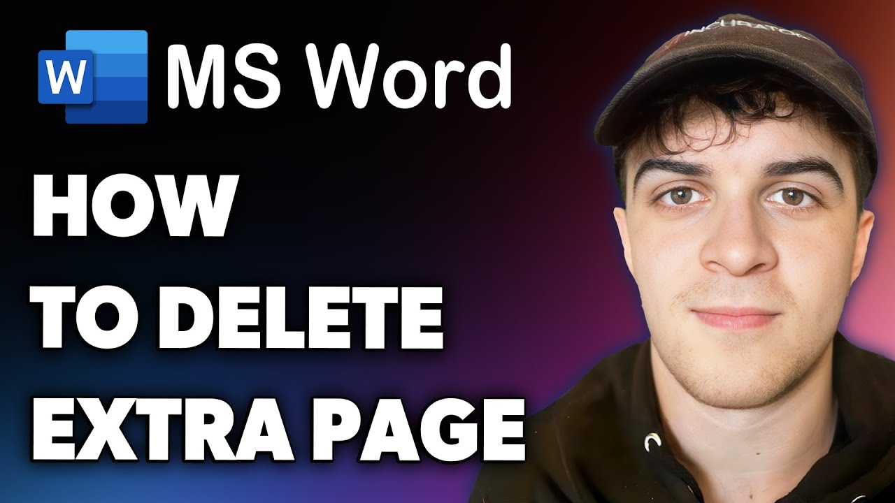 How to Delete Microsoft Word Extra Page (Full 2024 Guide) - YouTube
