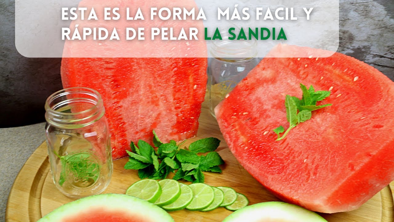 Como Pelar una Sandia Como Un Experto 🍉 Sandia, #watermelon - YouTube