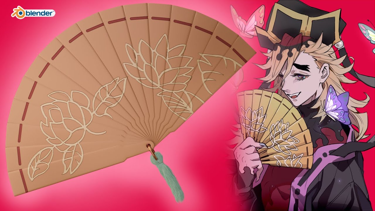 Making Doma Fan | Blender 3.1 Tutorial FREE Download - YouTube