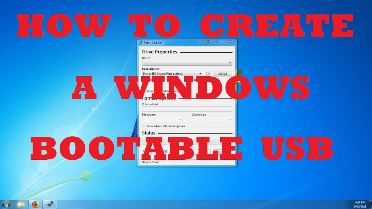 How to Create a Windows Bootable USB - YouTube