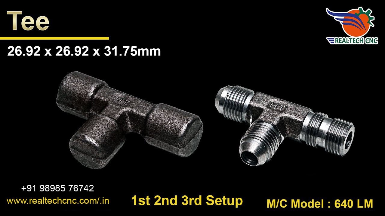 Tee | RealTech CNC Machine VD-257 - YouTube