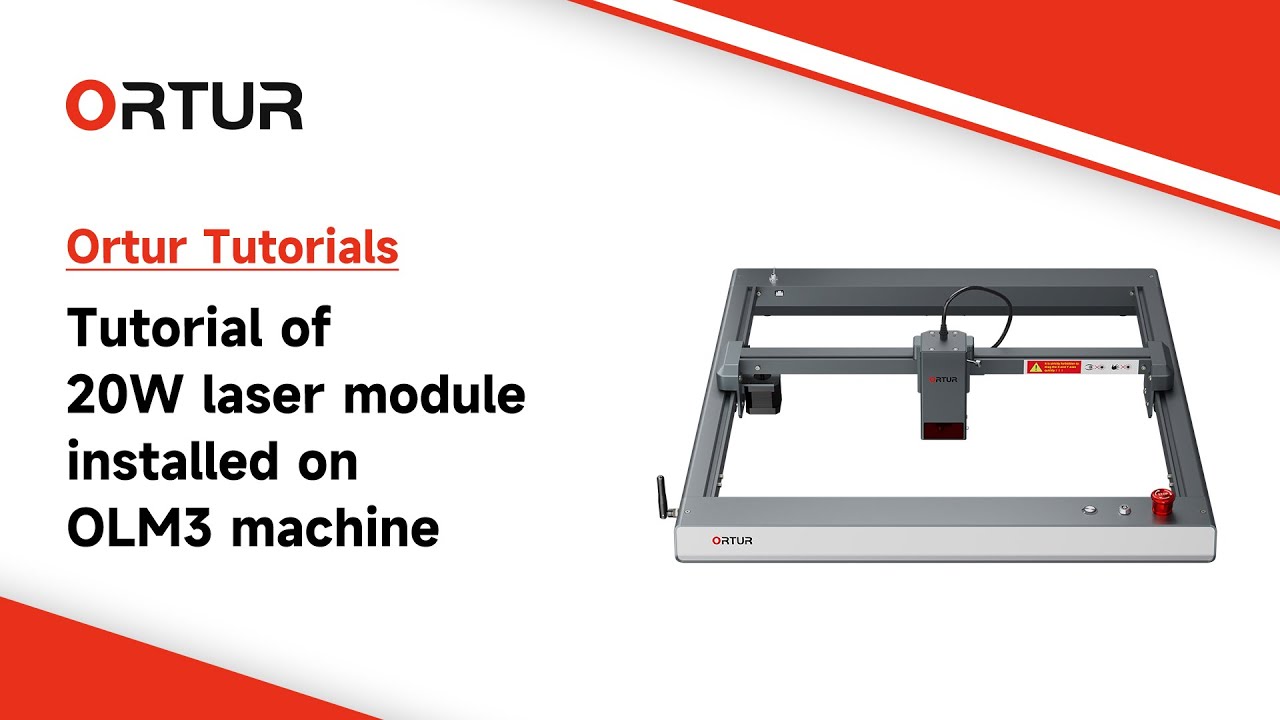 Tutorial of 20W laser module installed on OLM3 machine - YouTube
