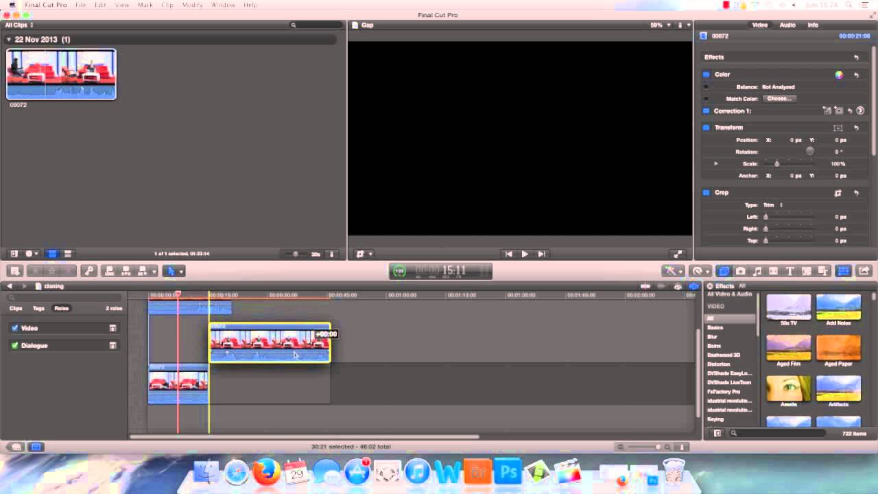 Media Belajar Final Cut Pro ( Cloning Effects ) - YouTube