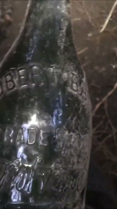 robert barr beer bottle trade mark found bottle digging falkirk - YouTube