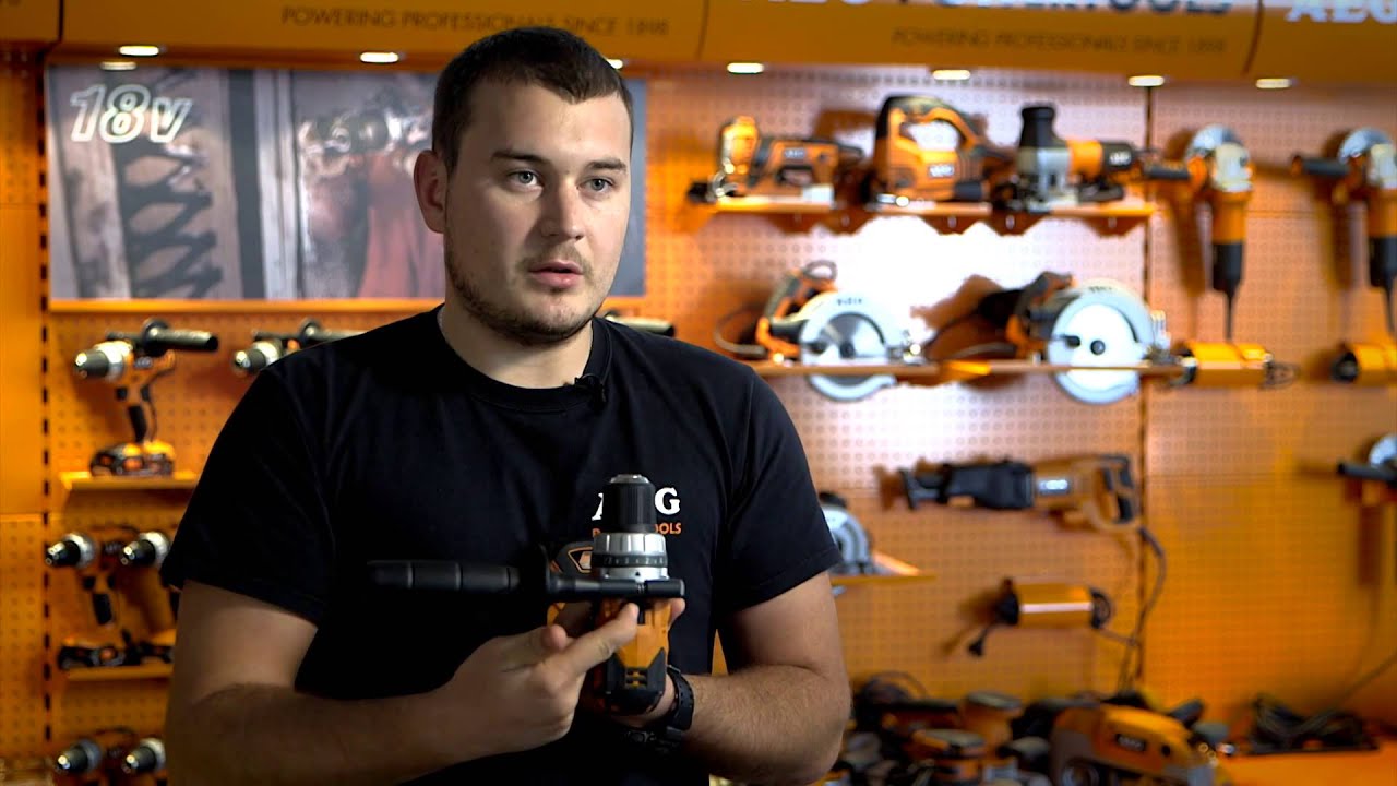 Hammer Drill - BS18C - Russian - AEG Powertools - YouTube