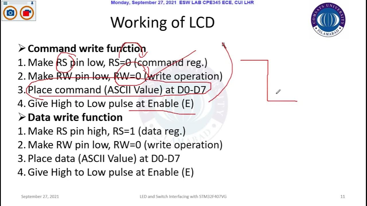 Interfacing Of Keypad Seven Segment And Lcd Part 6 Lcd Part 2 Youtube