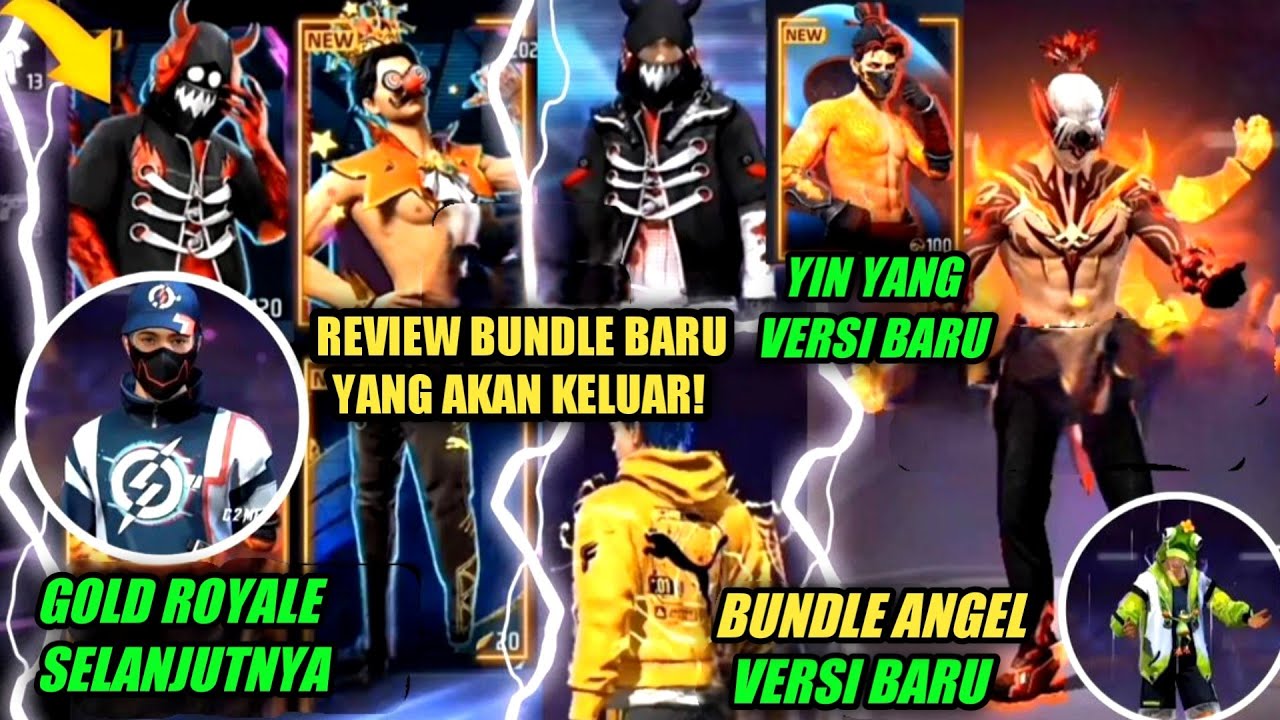 BOCORAN FF‼️YIN YANG VERSI BARU,BUNDLE ANGEL TERBARU,GOLD ROYALE ...