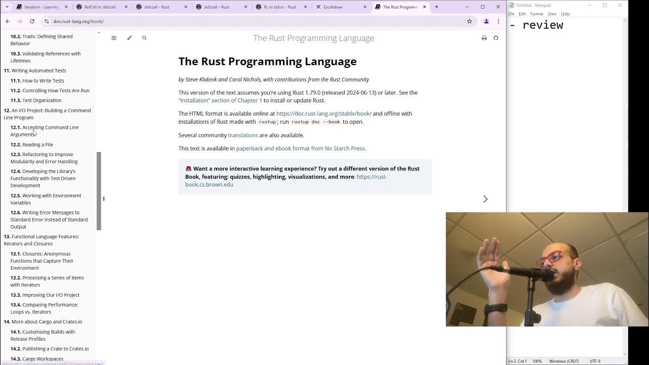 القوائم المتصلة في راست - Linked lists in Rust - 4 - YouTube