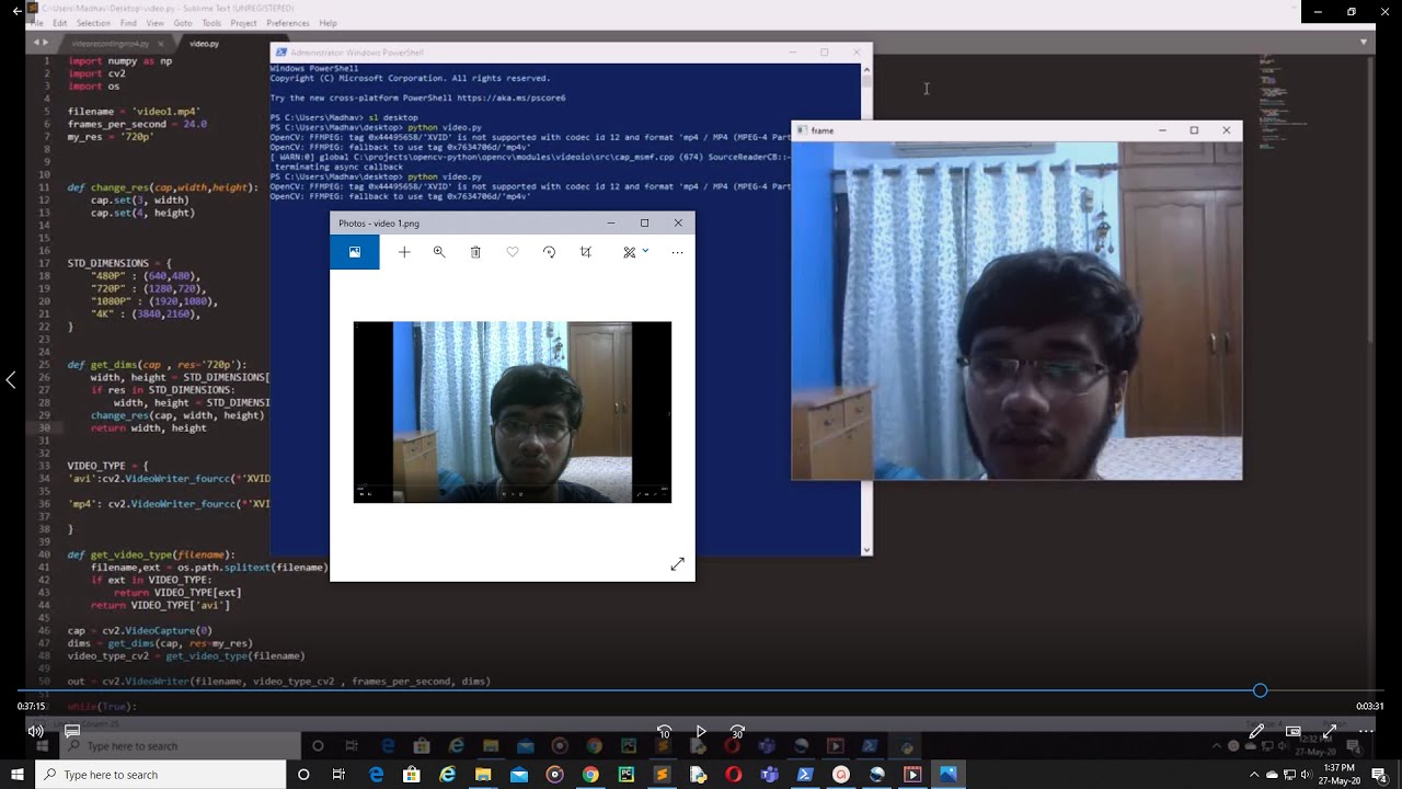 3 Video Making Using Open Cv And Python Youtube