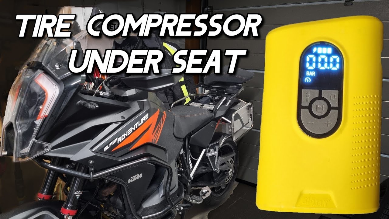 MOTORCYCLE TIRE COMPRESSOR, AIRMAN MINI & under seat organization - KTM ...