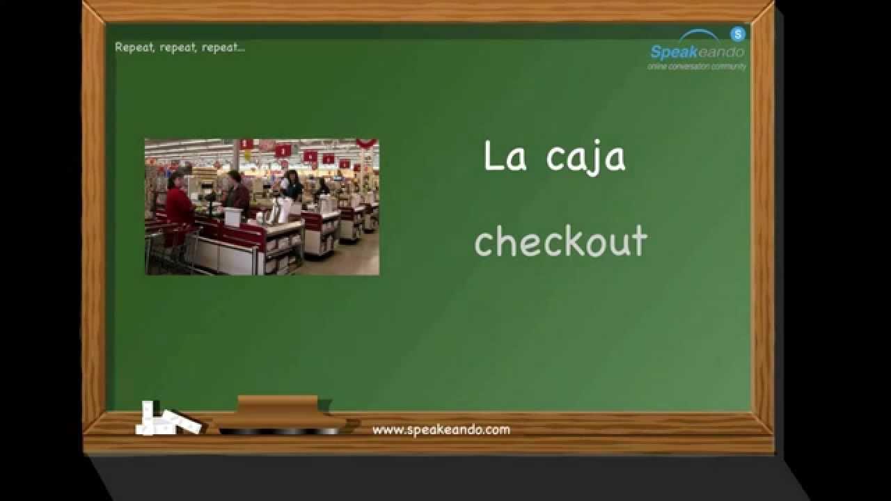 Spanish Vocabulary. "El supermercado". Learn Spanish - YouTube