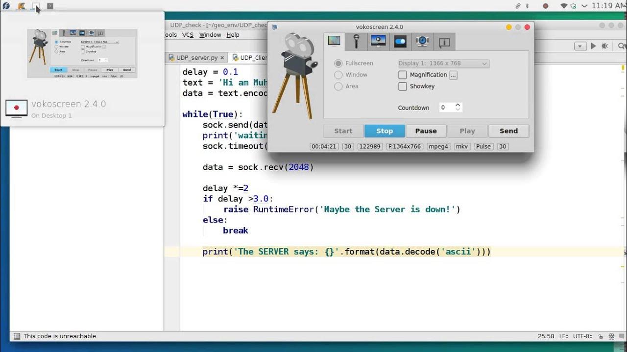30 Python network programming UDP - YouTube
