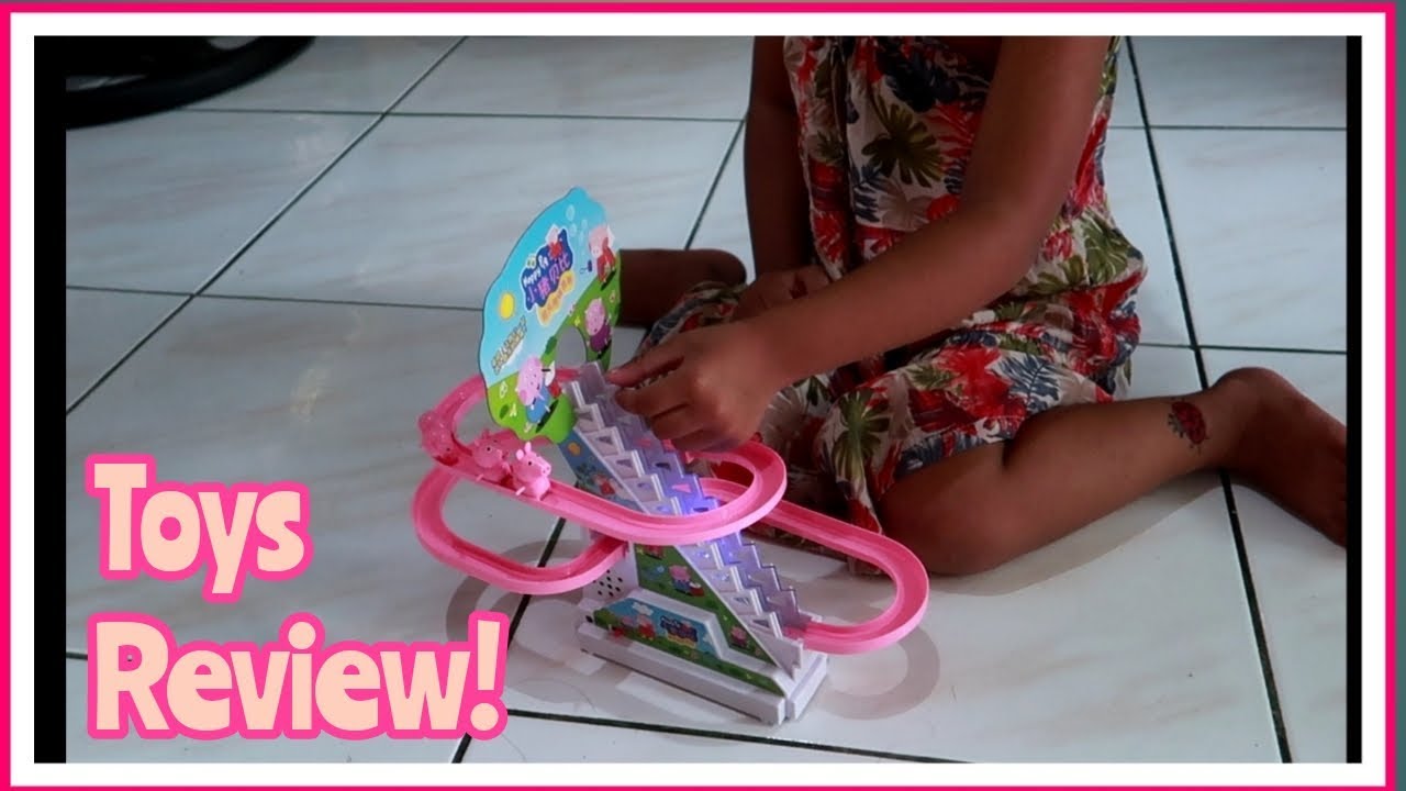Electric stairs track [happy peppa pig] - YouTube