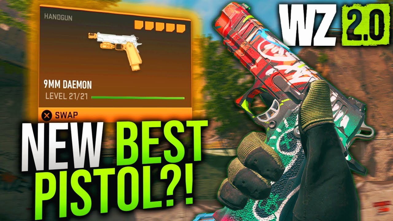 WARZONE: New 9MM DAEMON Best Loadout! New META PISTOL?! (MW2 New Weapon ...