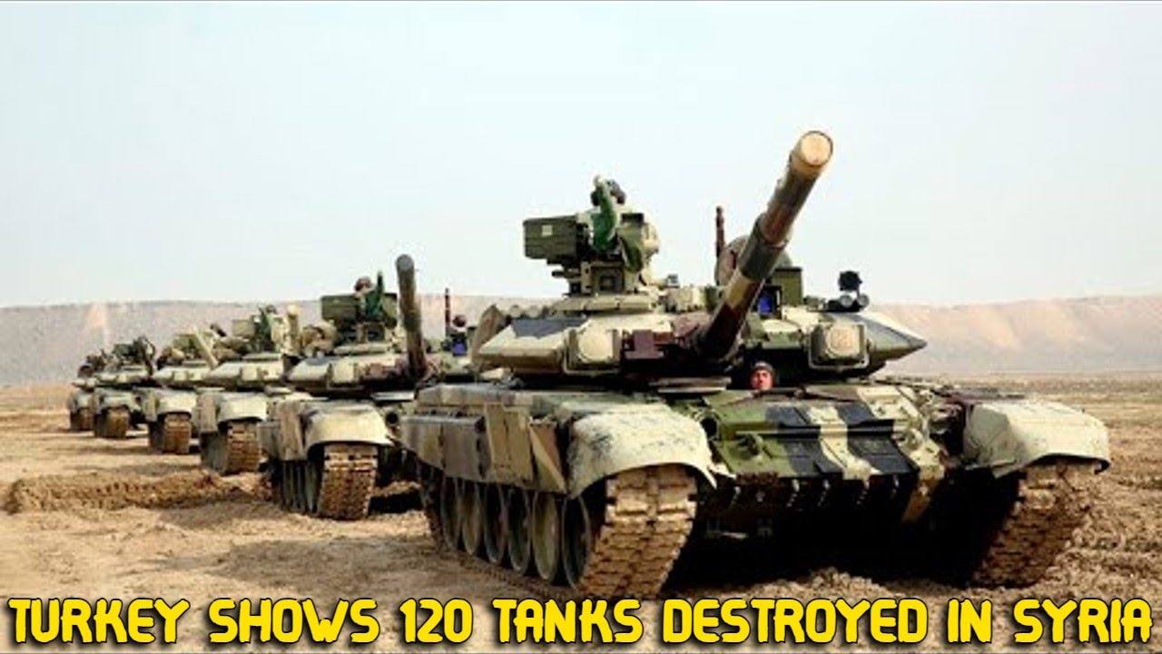 Turkey shows 120 tanks destroyed in Syria, Karabakh and Libya - YouTube