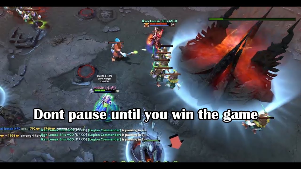 weekly dota: Don't pause until you win the game - YouTube