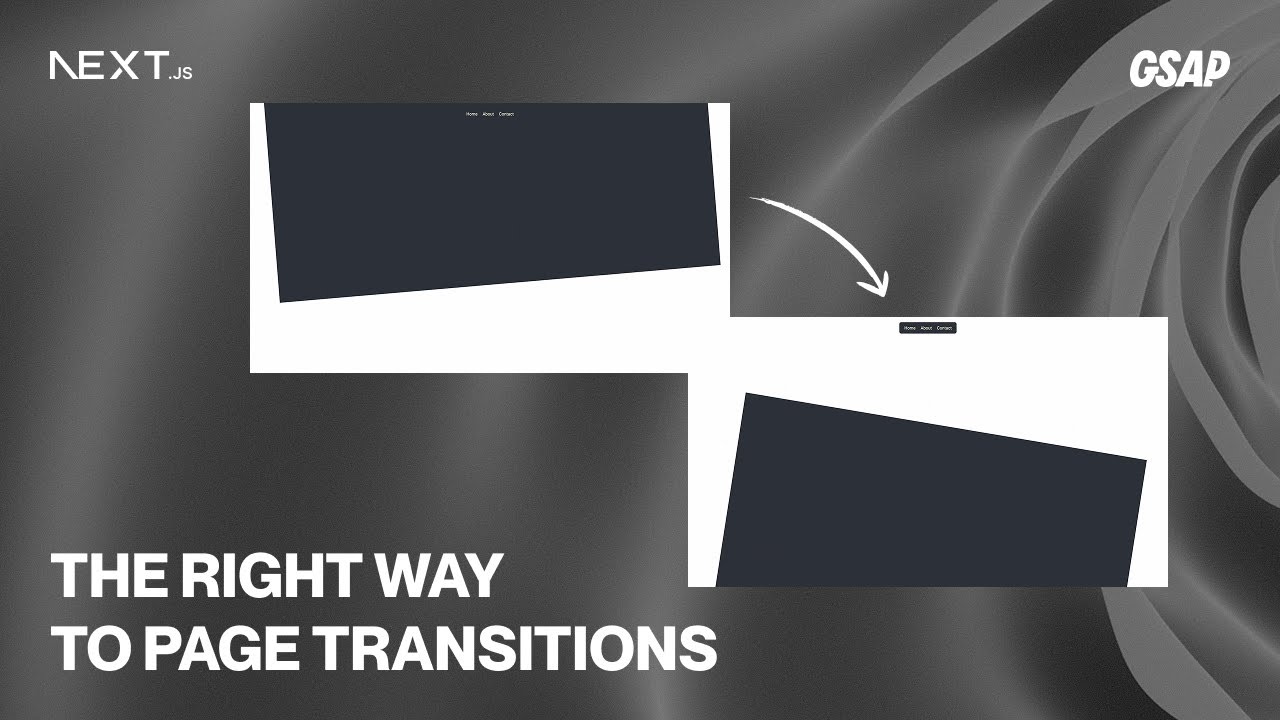 Next.js Page Transitions with GSAP | Awwwards Tutorial - YouTube