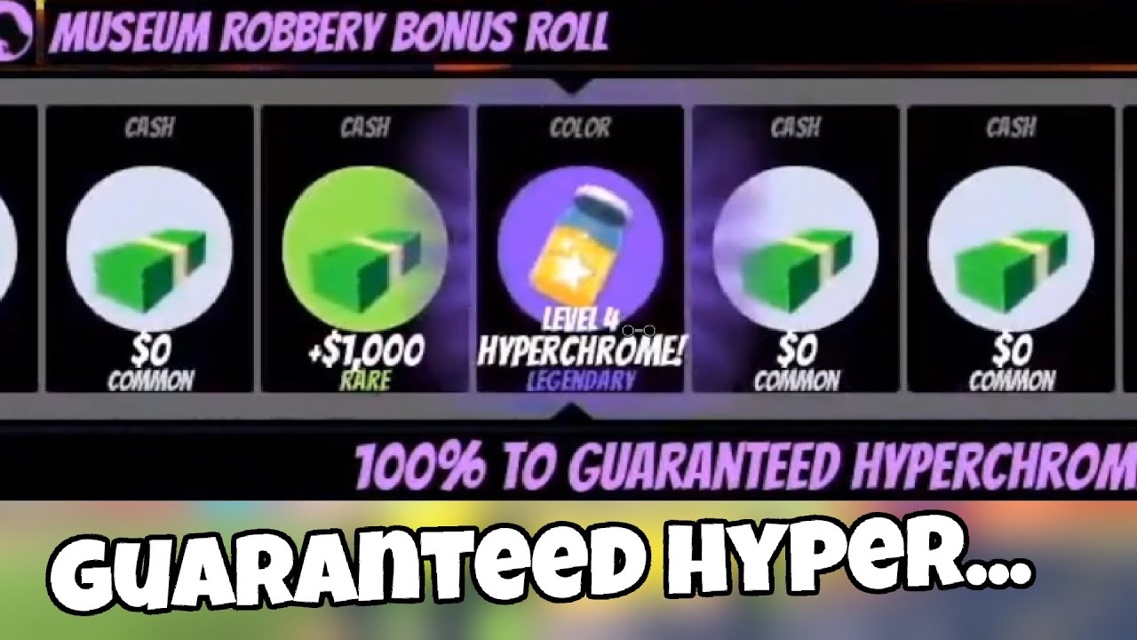 WHEN YOU GET THE GUARANTEED HYPERCHROME IN JAILBREAK... - YouTube