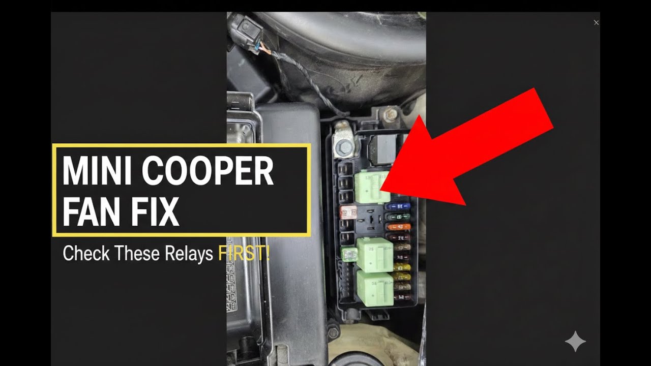 Mini Cooper Fan Not Turning On? Check the Relay Switches! - YouTube
