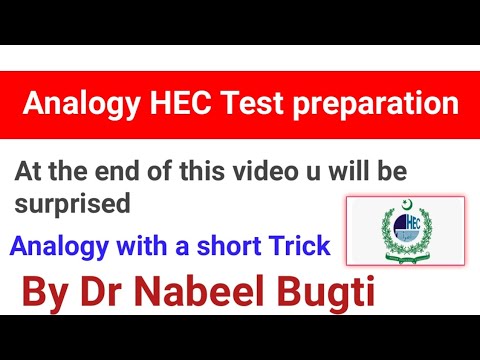 Analogy Preparation for HEC test with a trick - YouTube