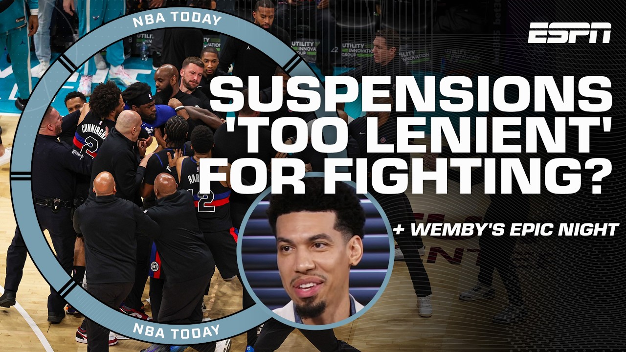 SOFT ON CRIME!? 🤔 Reaction to Hornets-Pistons suspensions + Wemby for ...