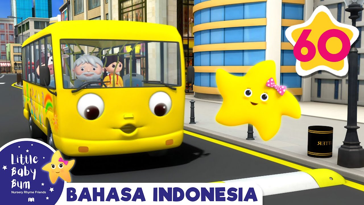 Berkendara Dengan Bis Kota | Kartun & Lagu Anak Populer | @Little Baby ...