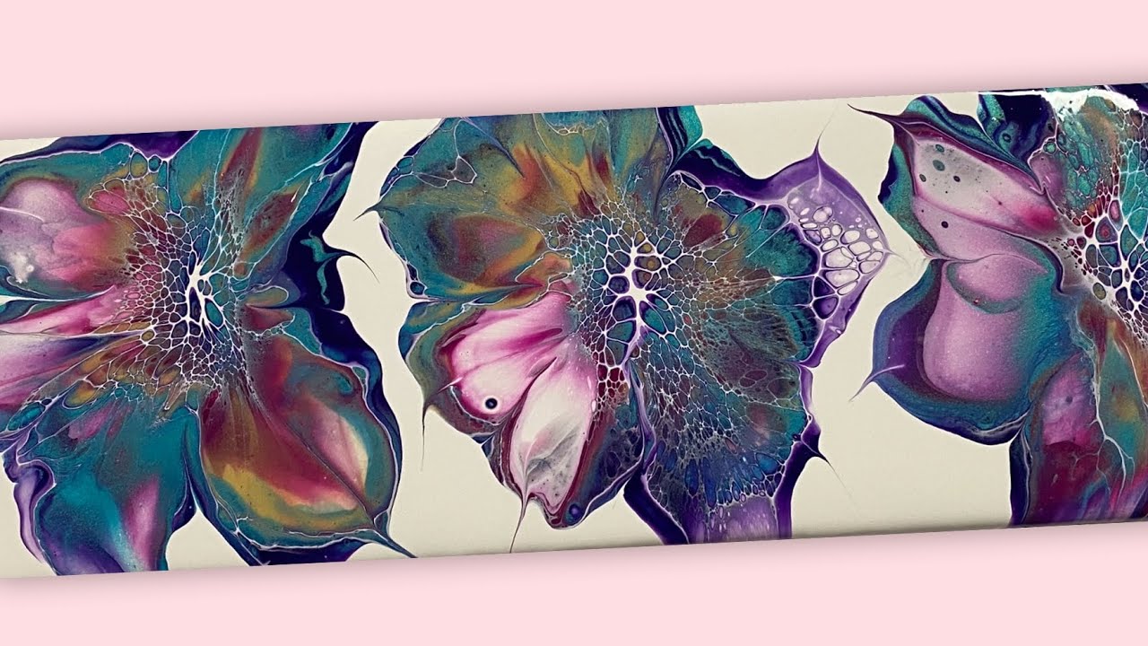 (897) Fluid Art Bloom Technique, Acrylic Paint Pouring - YouTube