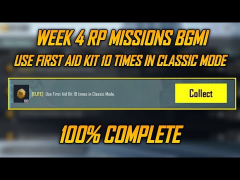 (Elite) Use First Aid Kit 10 Times in Classic Mode | Easy Trick | Bgmi ...