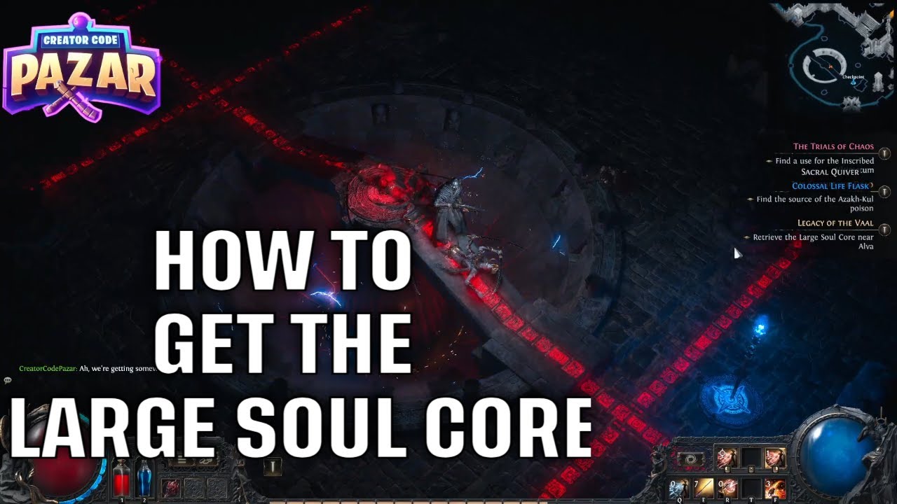 How to Retrieve the Large Soul Core Near Alva "Legacy of the Vaal" Path ...