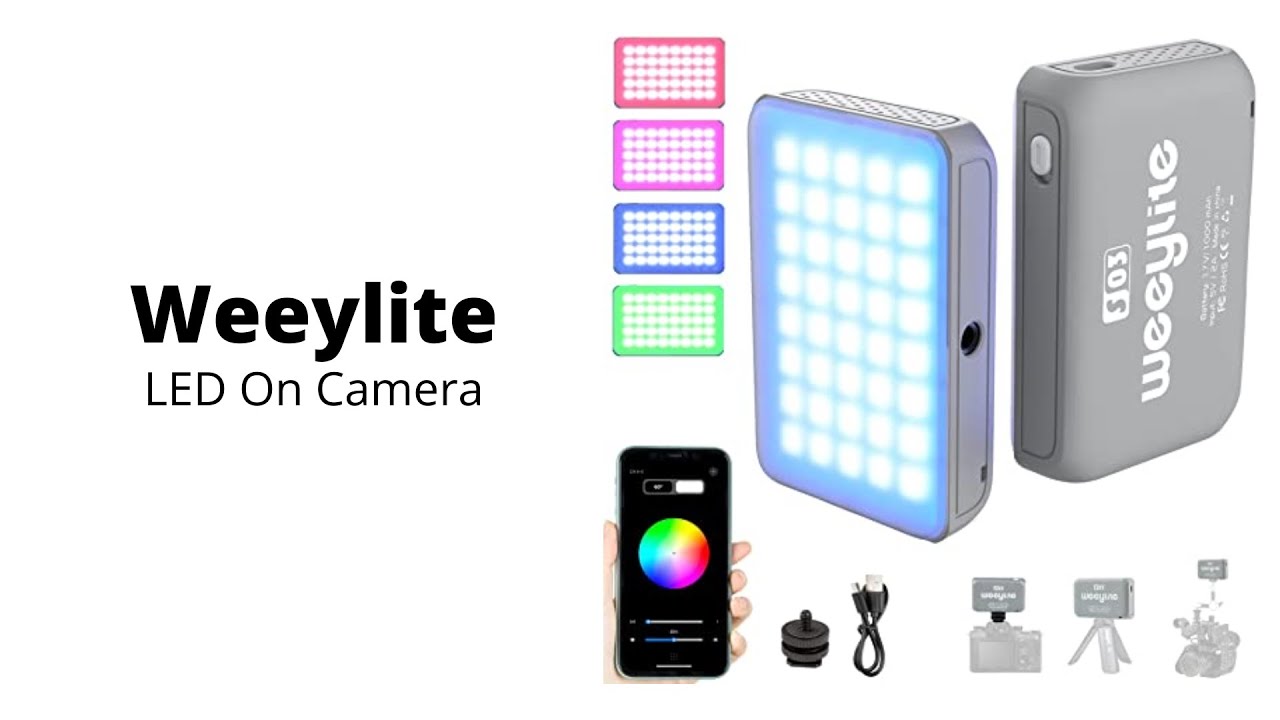 Weeylite | 360° Full Color RGB LED Camera Light with App Control - LED ...