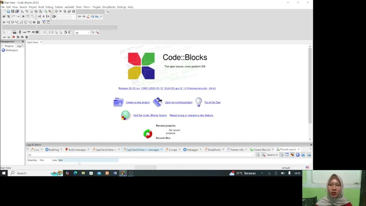 TUGAS CODES BLOCKS ; ALGORITMA DAN PEMPROGRAMAN - YouTube