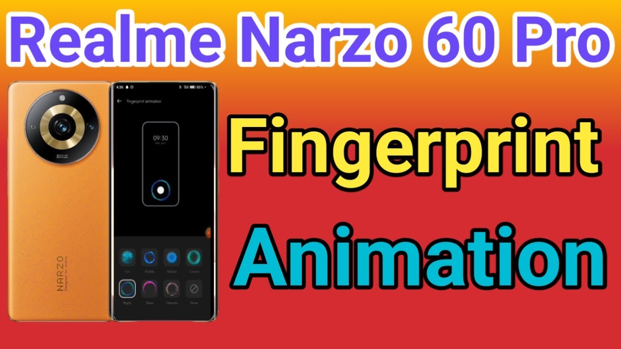 Realme Narzo 60 Pro 5G Display Fingerprint Animation Setting Realme ...