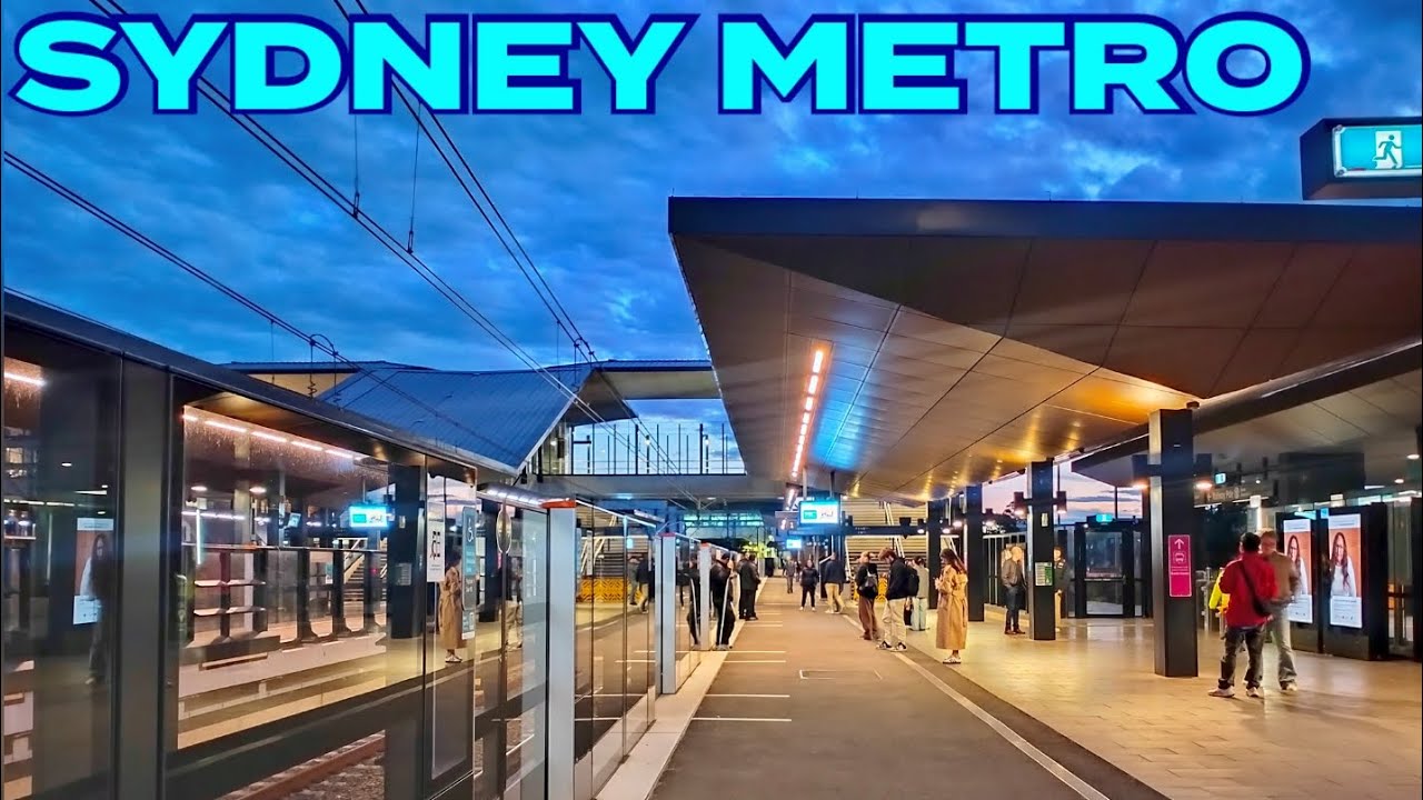 Sydney Metro from Sydenham station - Underground journey scenes - YouTube