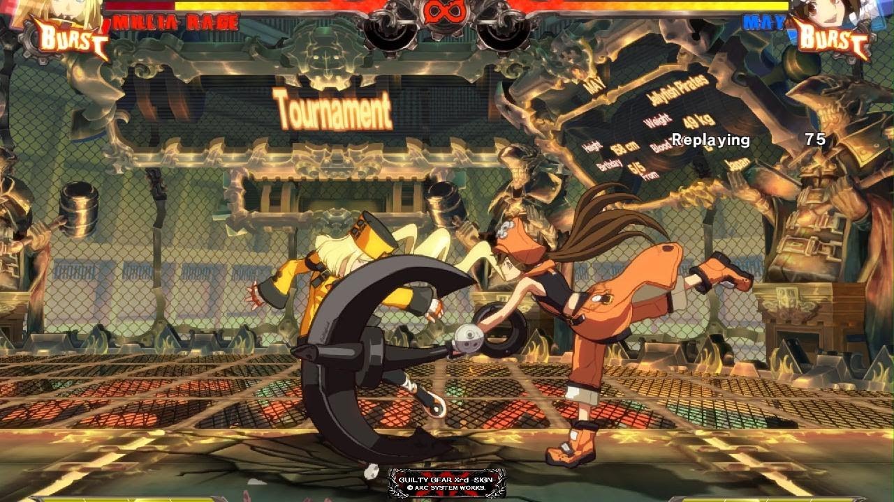 Millia Rage Dizzy / Stun Animation (Voice Clip 3) Guilty Gear Xrd -SIGN ...