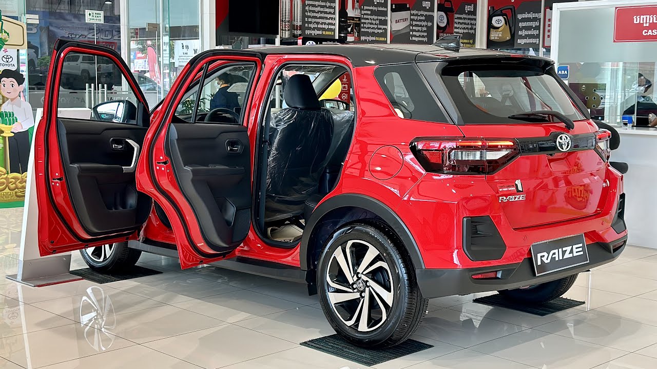 2023 Toyota Raize Red Color - Gasoline 1.5L 3 Cylinder | Exterior and ...