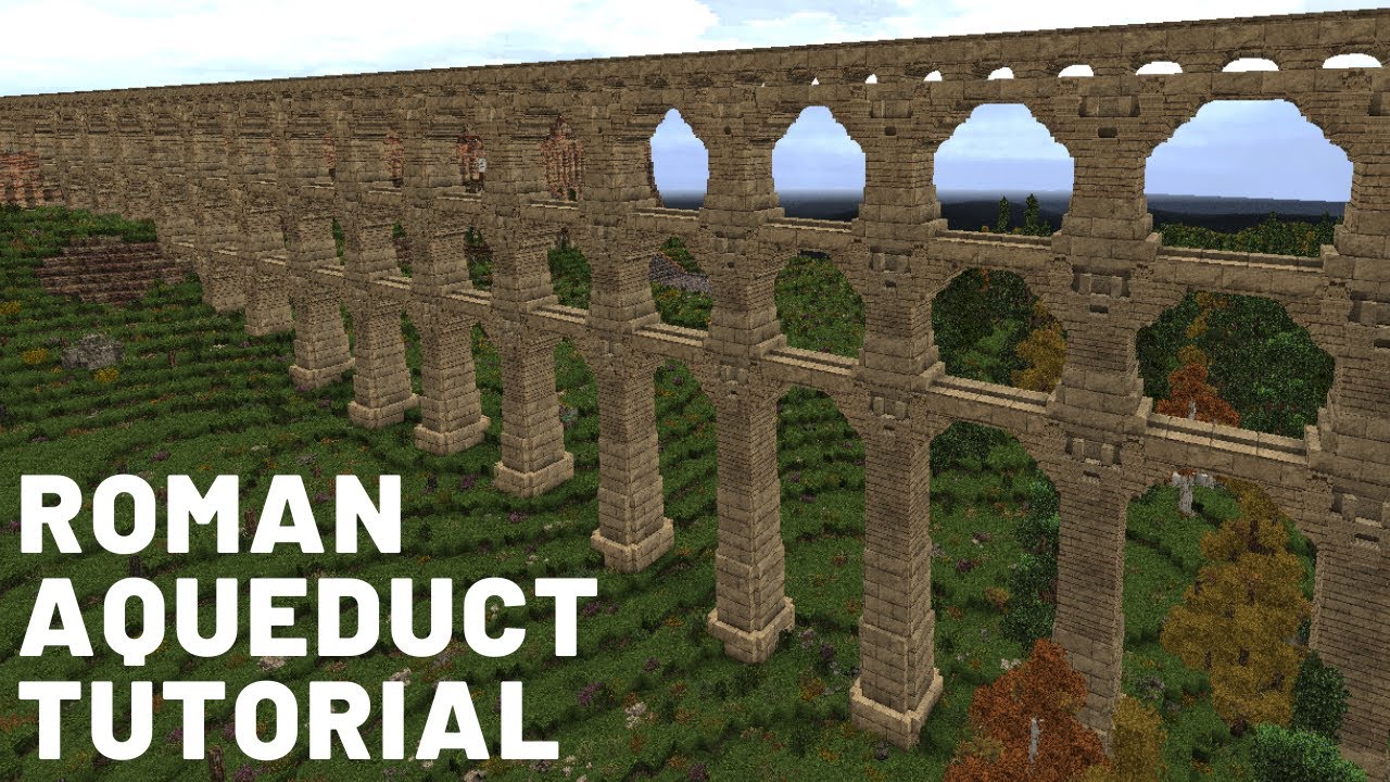 Roman Aqueduct Tutorial | Minecraft | Conquest Reforged - YouTube