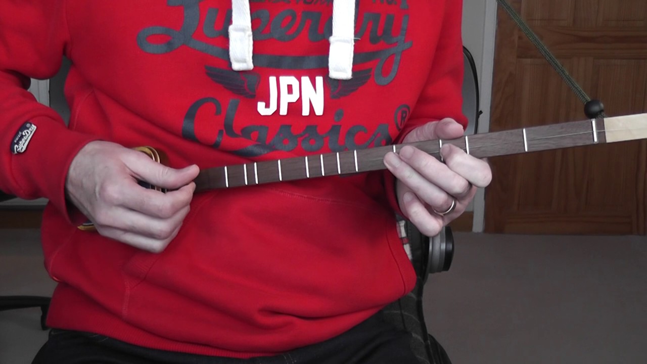 The Irish Washer Woman - One String Guitar (Canjo) Tutorial - YouTube