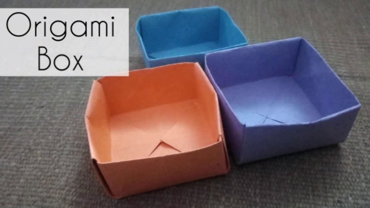 How To Make Origami Box Without Glue YouTube How To Make Origami Box Without Glue YouTube