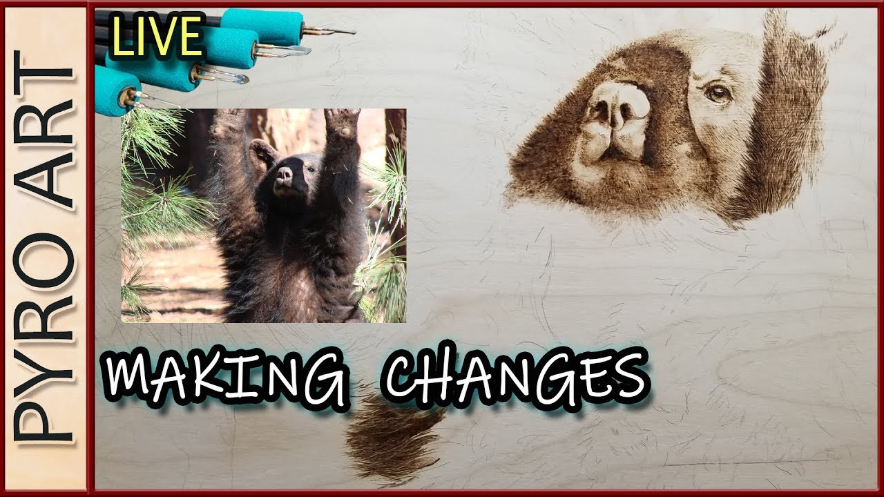Pyrography: LIVE What happens when your Wood Burning techniques changes? Pyrography 101 - YouTube