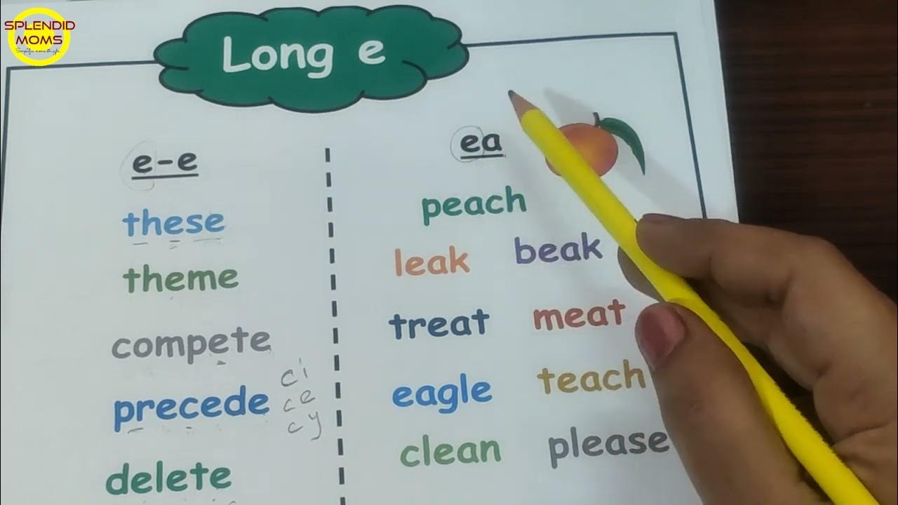 Long Sound of Vowel e || Spelling Patterns for Long Sound of Vowel e ...