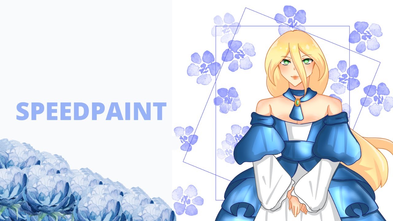 [SPEEDPAINT] MEDIBANG PAINT PRO // ILLUSTRATION // BLUE PRINCESS - YouTube