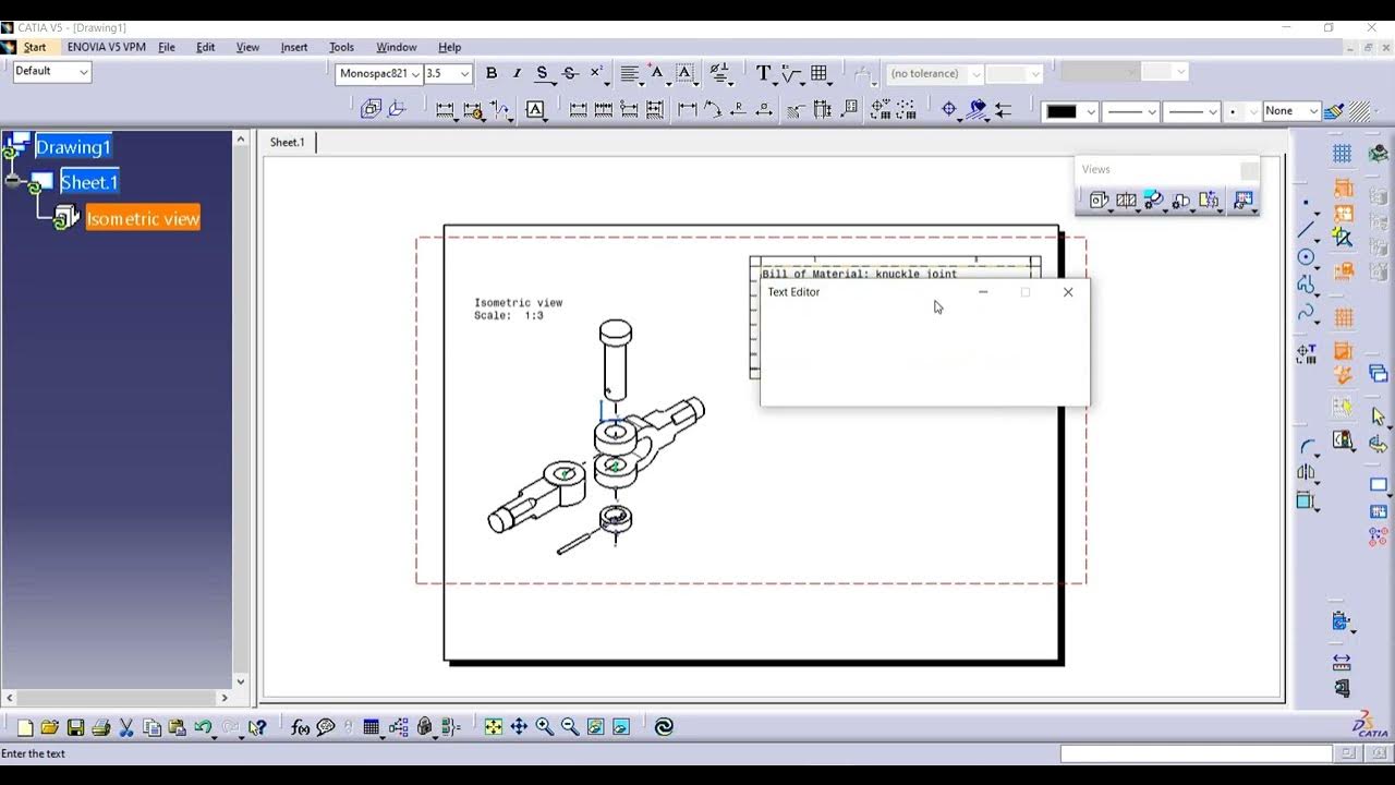 Preparing Bill of Materials for Exploded View Drawing using CATIA - YouTube
