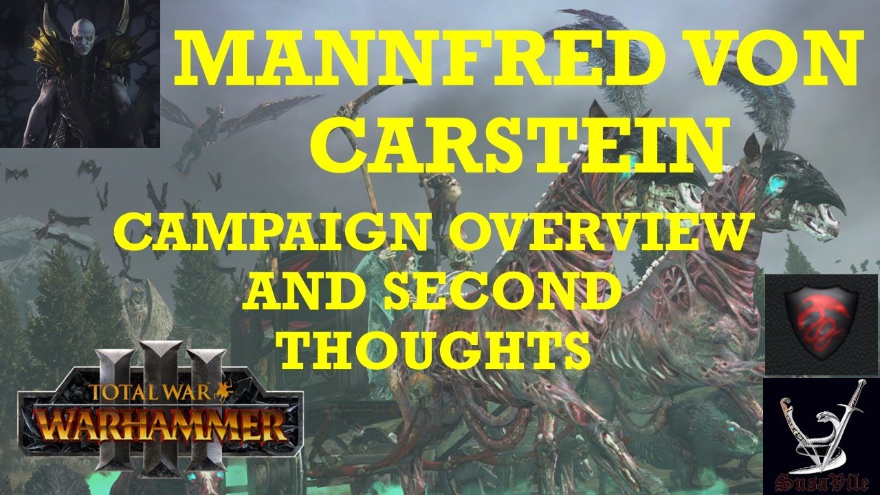 Total War: Warhammer 3 Immortal Empires Mannfred von Carstein - Vampire ...