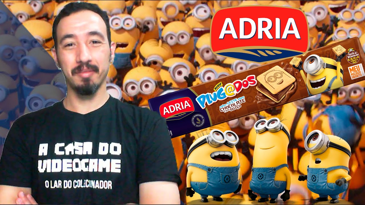 FECHA BISCOITO DOS MINIONS NO PLUGADOS DA ADRIA - YouTube