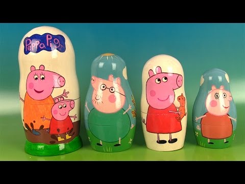 Peppa Pig Poupées Gigognes Russes Oeufs Surprise Monde de Dory Vice-Versa