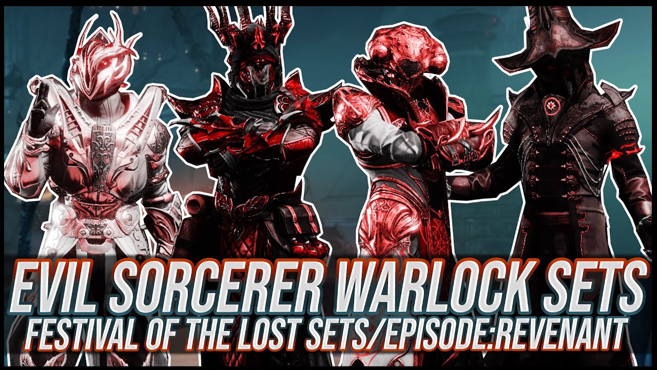 Destiny 2: Evil Sorcerer Warlock Sets! | Episode: Revenant - YouTube