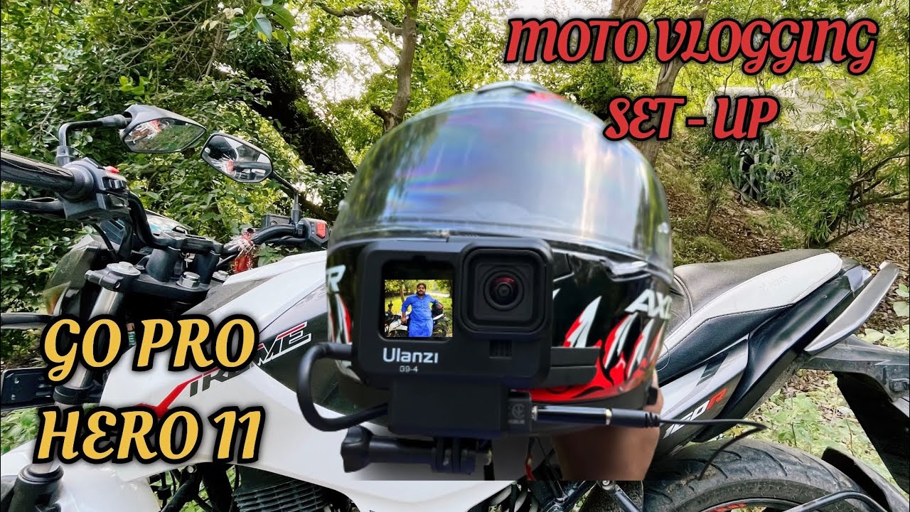 Complete Moto Vlogging Setup | How to mount GoPro / Action camera on ...