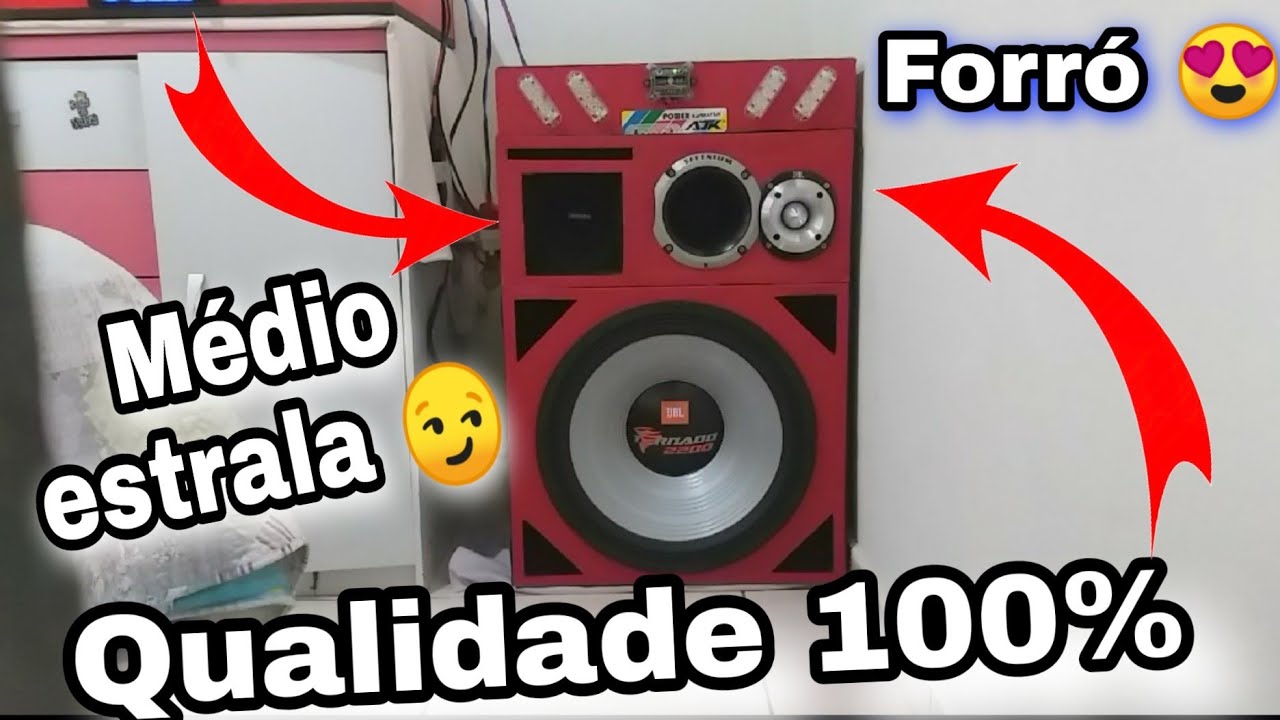 Caixa Trio 4 Vias com Tornado de 18 tocando FORRÓ com Qualidade e Médio estralando 🔥 - YouTube