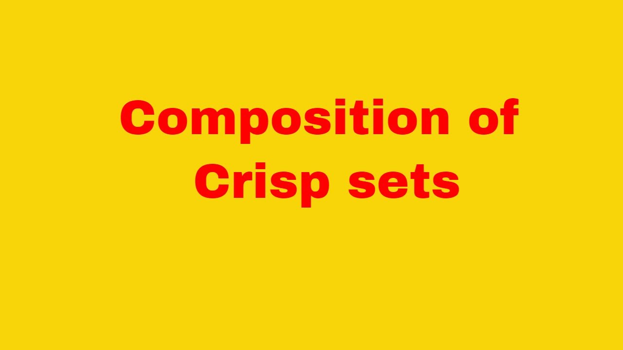 Composition of Crisp set (English ver) - YouTube